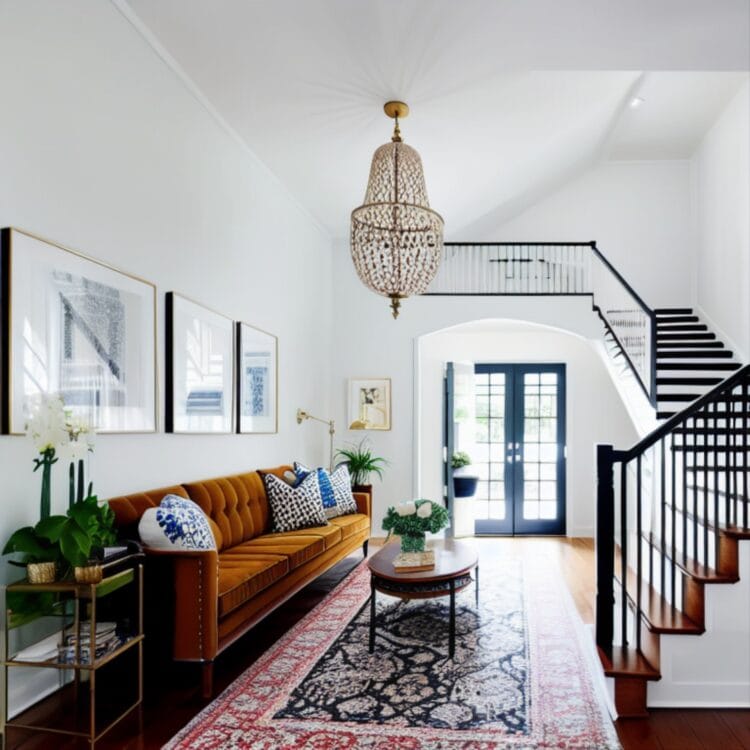Heavenly Entryway With Staircase Ideas for Sophisticated Opulence ...