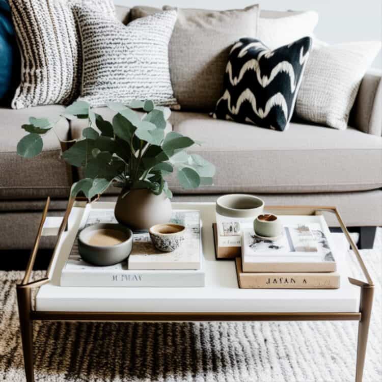 Simple Coffee Table Styling By Leading Designers and Stylists - Pearl + Creek